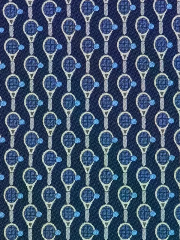 FERRAGAMO Tennis Print Neck Tie