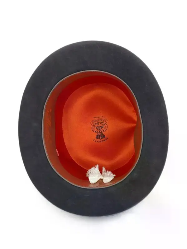 Vintage Buckled Bowler Hat