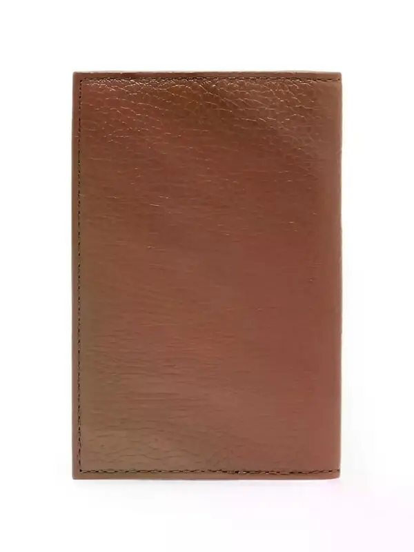 Emporio Armani Tumbled-leather Bi-fold Card Holder