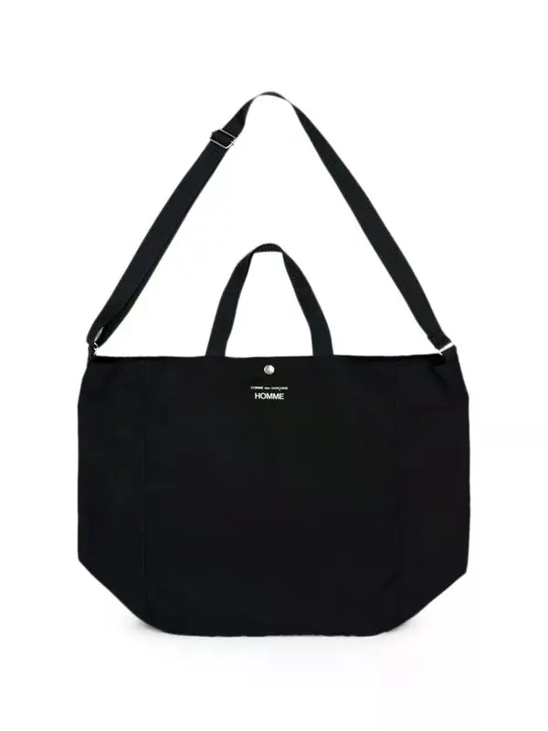 Comme Des Garçons Logo Print Tote Bag - Black
