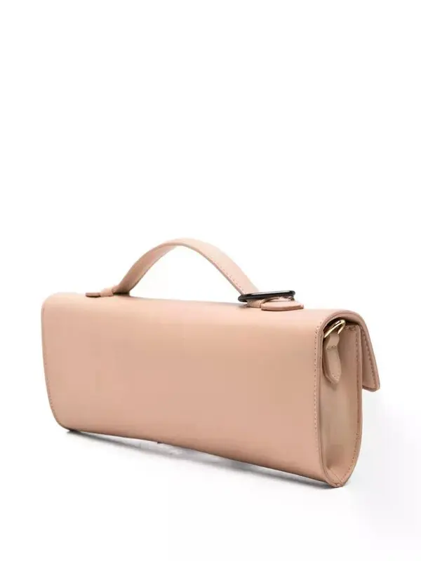 SECRET PON-PON Smooth Finish Clutch Bag With Gold-tone Logo