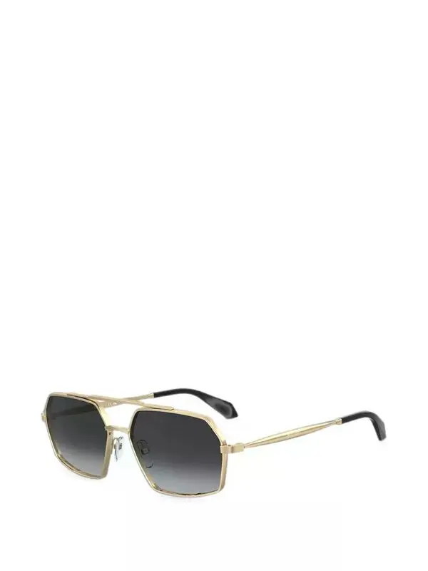 Moschino Geometric Frame Sunglasses