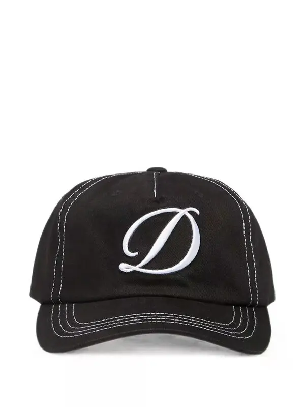 DIME Cursive Denim Cap - Black