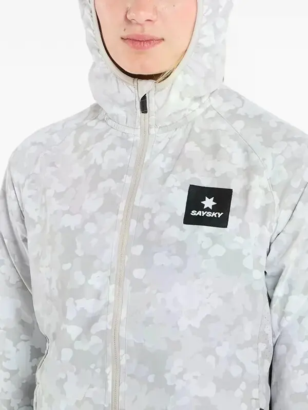 SAYSKY Camouflage Hooded Zip-up Jacket