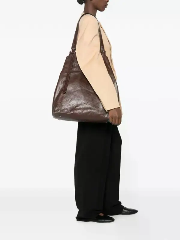 AUTENTICA 504 Galatea Grained-leather Shoulder Bag