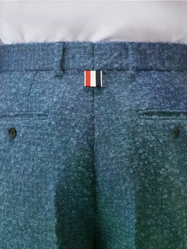 Thom Browne Bouclé-tweed Embroidered Trousers