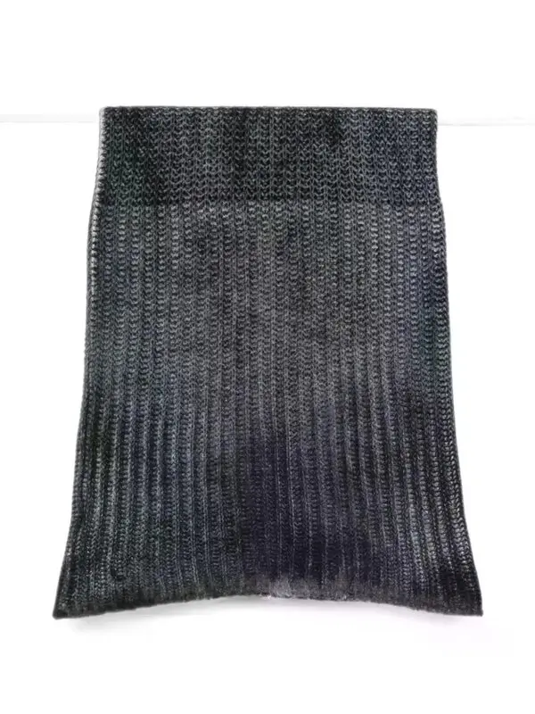 Avant Toi Ribbed-knit Snood Scarf - Blue