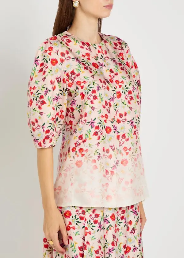 Gabriela Hearst Floral-print Silk Shirt - Multicoloured