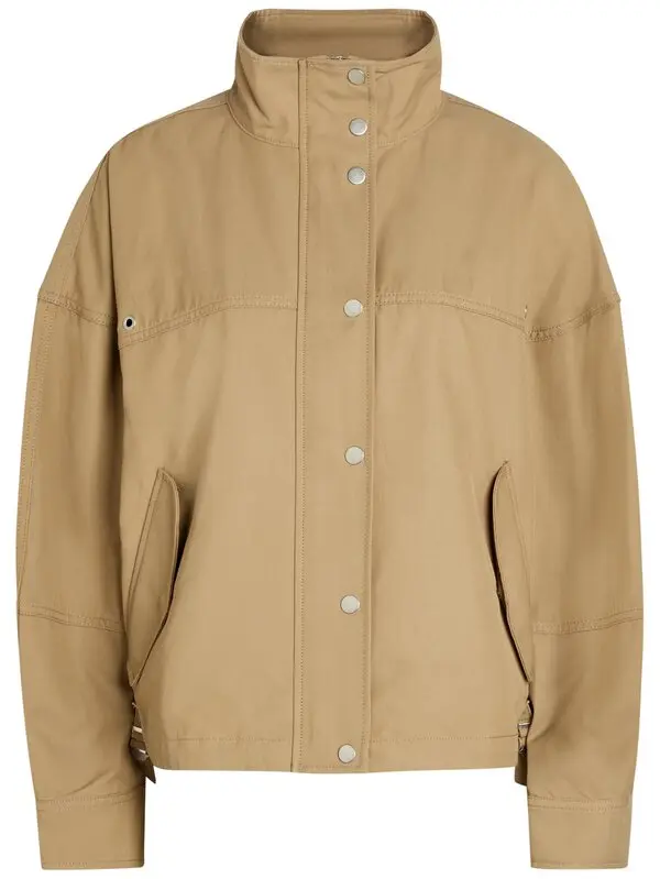 3.1 Phillip Lim Cropped High-neck Jacket With Drawstring Hem