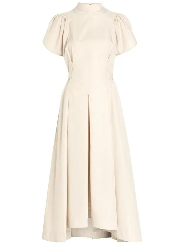 3.1 Phillip Lim Pleated Cotton-blend Midi Dress