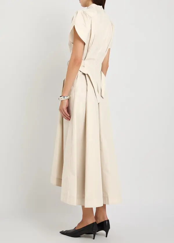 3.1 Phillip Lim Pleated Cotton-blend Midi Dress