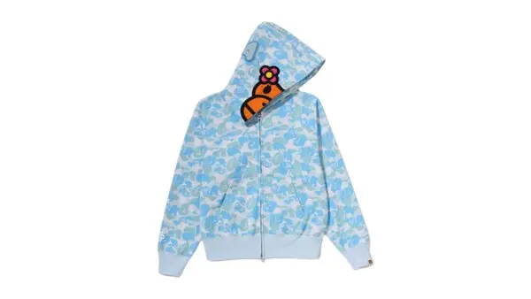 A BATHING APE Lisa Abc Camo Full Zip Hoodie - Blue