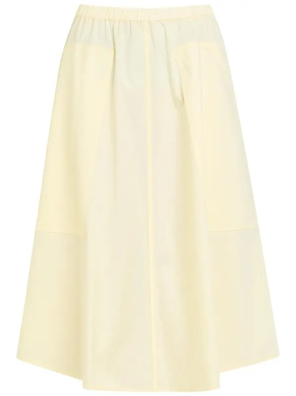 Vince Cotton-poplin A-line Midi Skirt