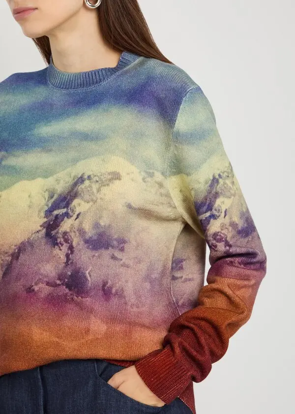 Gabriela Hearst Printed Cashmere-blend Jumper