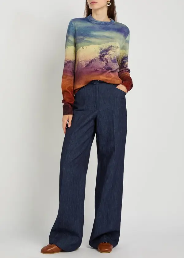 Gabriela Hearst Belted Wide-leg Trousers