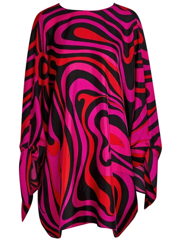 Emilio Pucci Printed Silk-twill Mini Kaftan