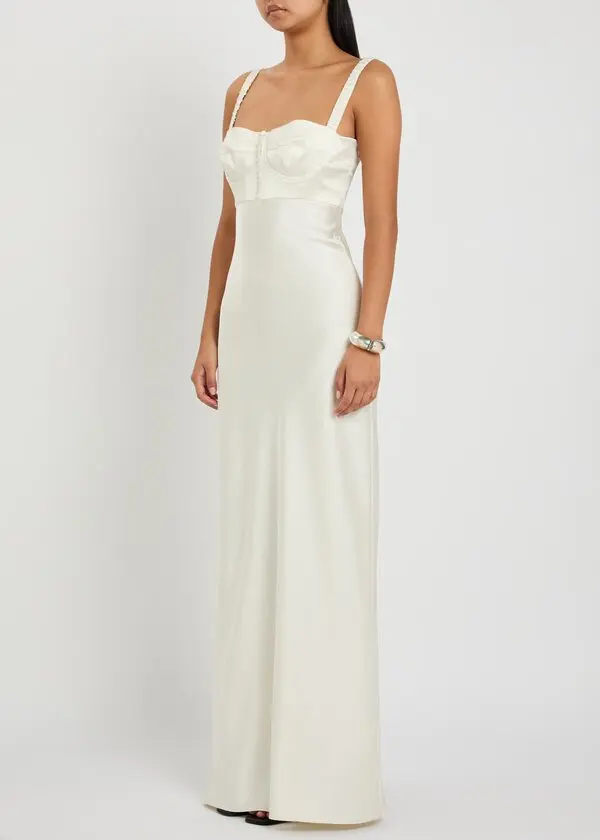 Anna October Aglaya Satin Maxi Dress