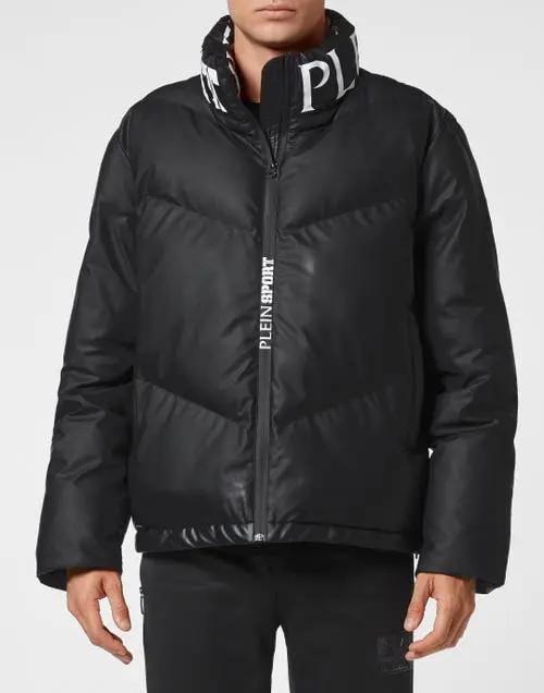 PLEIN SPORT Nylon Down Jacket Tiger