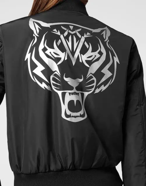 PLEIN SPORT Nylon Bomber Tiger