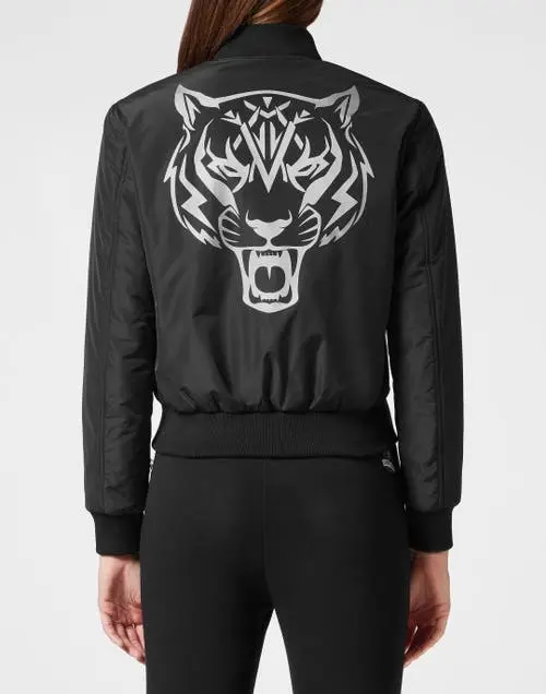 PLEIN SPORT Nylon Bomber Tiger