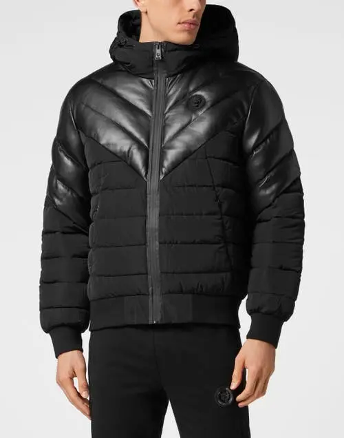 PLEIN SPORT Nylon Puffer Jacket