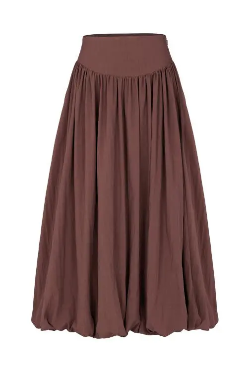 NICHOLAS Zaira Skirt - Chocolate