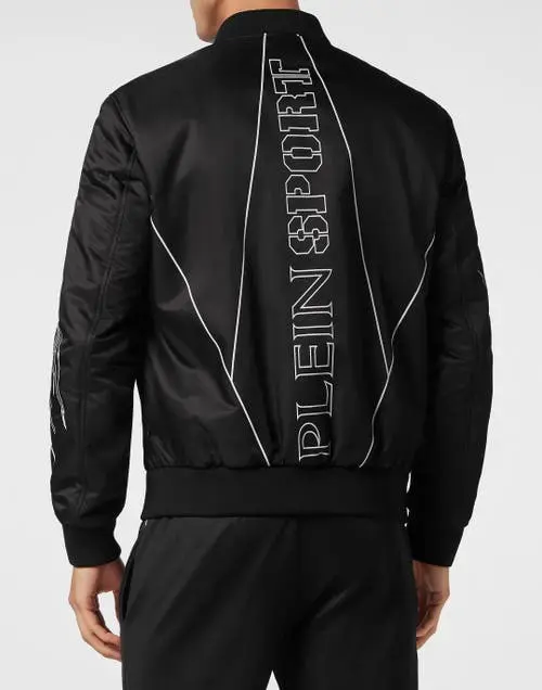 PLEIN SPORT Nylon Bomber Tiger Court Edition