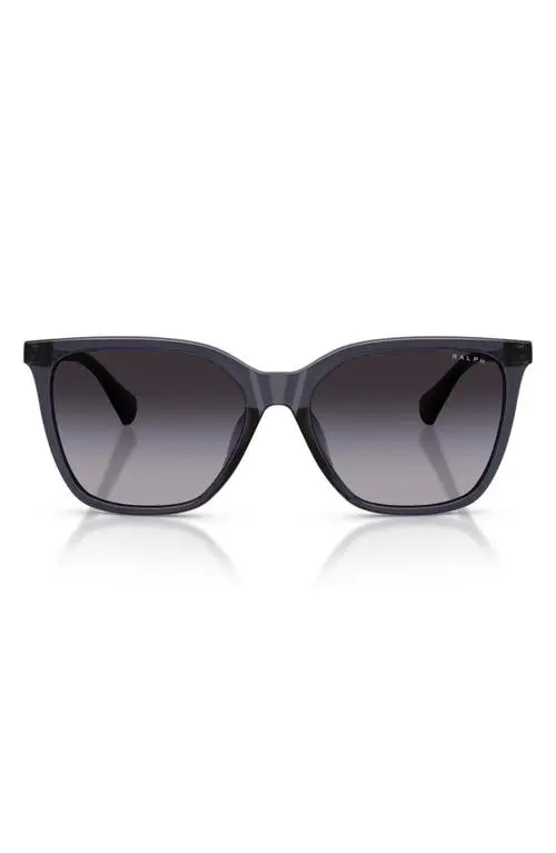 Ralph Lauren Gradient Square Frame Sunglasses - Transparent Violet/grey
