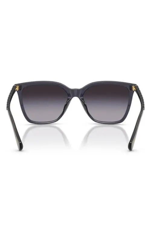 Ralph Lauren Gradient Square Frame Sunglasses - Transparent Violet/grey
