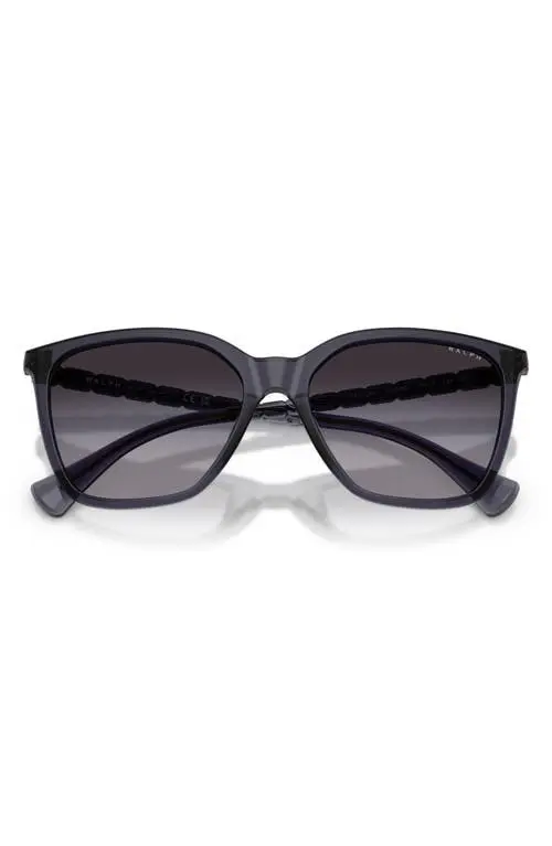 Ralph Lauren Gradient Square Frame Sunglasses - Transparent Violet/grey