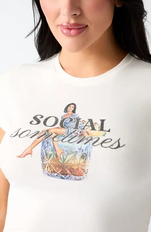 Guess Social Sometimes Graphic T-shirt