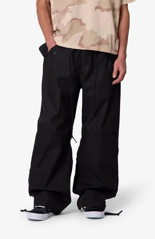 Mnml Baggy Military Pants - Black
