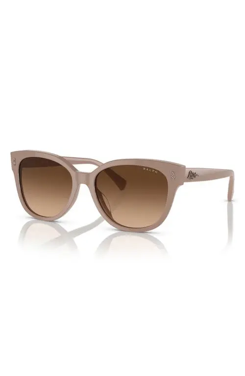 Ralph Lauren Cat Eye Sunglasses - Shiny Solid Beige/brown