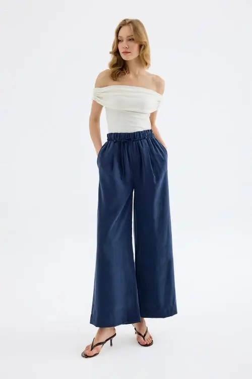 MONLICIA Calira 100% Modal High-waist Wide-leg Pants