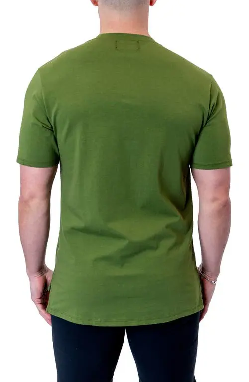 MACEOO Stamped Logo Stretch Cotton T-shirt