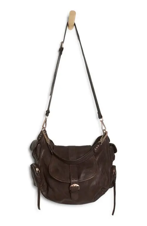 Free People Asher Leather Tote - Espresso