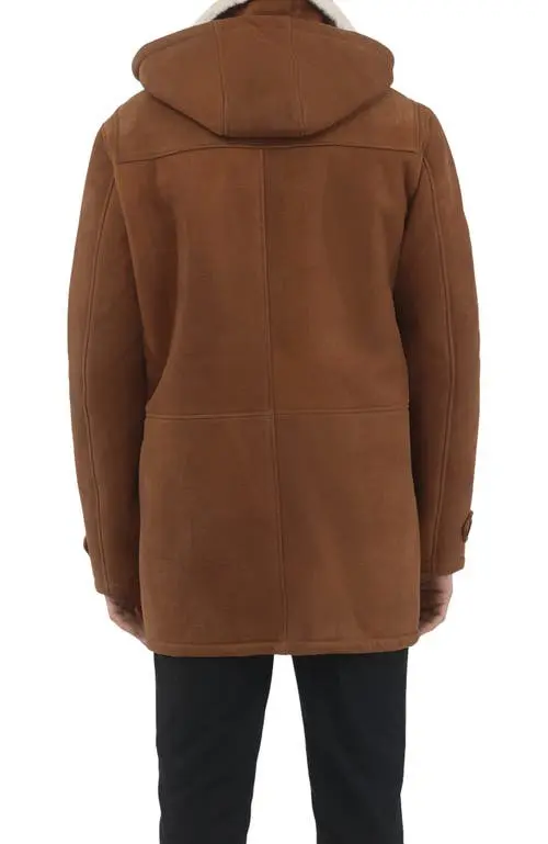 Gorski Genuine Shearling Parka - Cognac Pattern/white