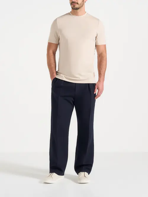 Manière De Voir Fitted Luxe T Shirt - Cream