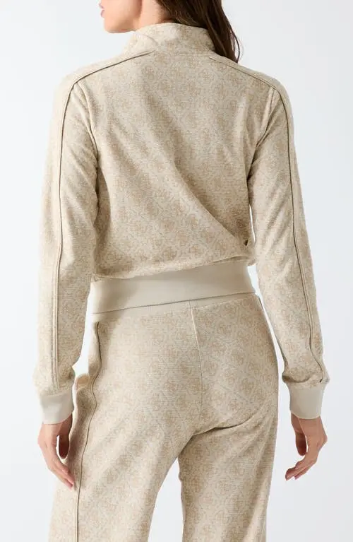 Guess 4g Logo Allover Jacquard Track Jacket