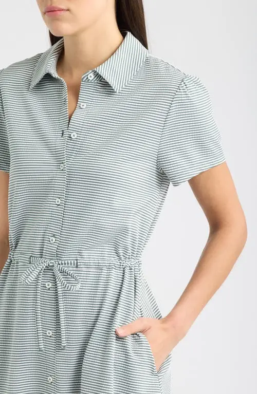 Tommy Bahama Costa Wave Striped Shirt Dress