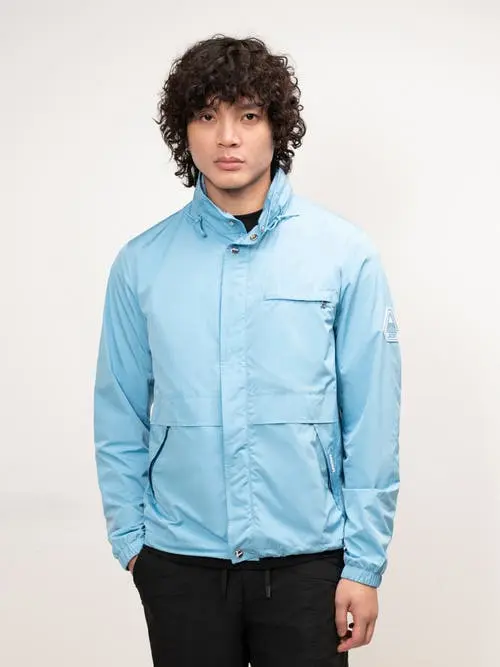 JACK1T Atlas Lightweight Windbreaker Jacket - Sky Blue