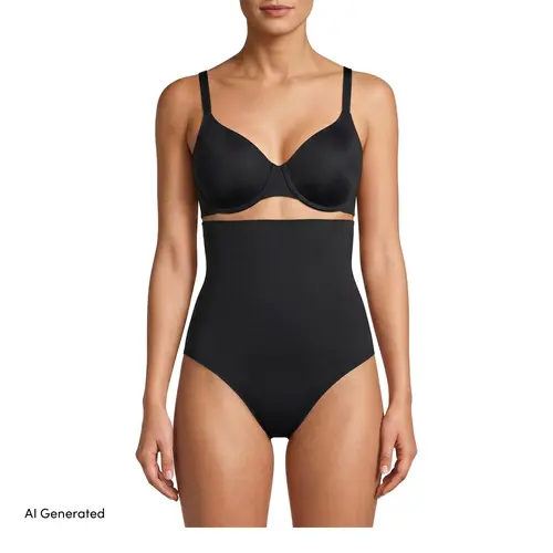 LANDS' END High Waist Brief Contour Flex Bottoms 2 Pack - Black