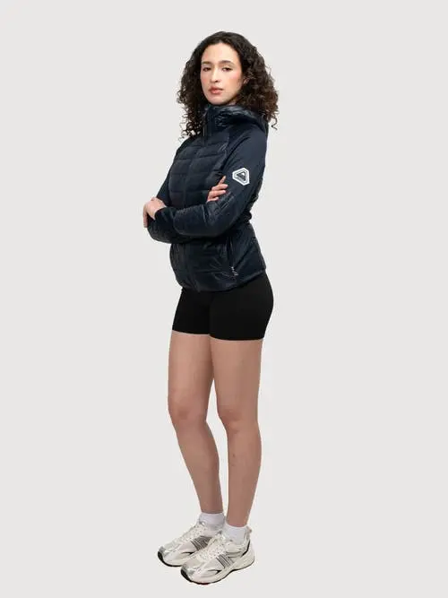 JACK1T Calypso Hybrid Hooded Jacket - Navy