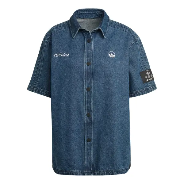 Adidas Classic Denim Shirt - Navy