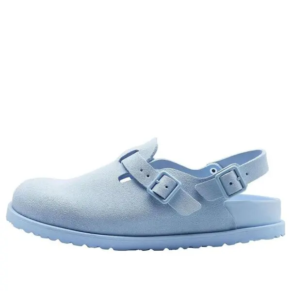 BIRKENSTOCK Tokio Clogs With Buckle Straps - Blue