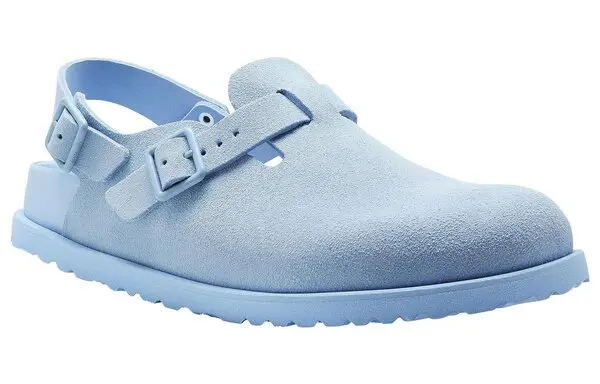 BIRKENSTOCK Tokio Clogs With Buckle Straps - Blue