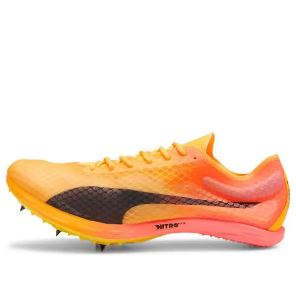 PUMA Evospeed Distance Nitro Elite+ 4 Cleats - Orange/white/black