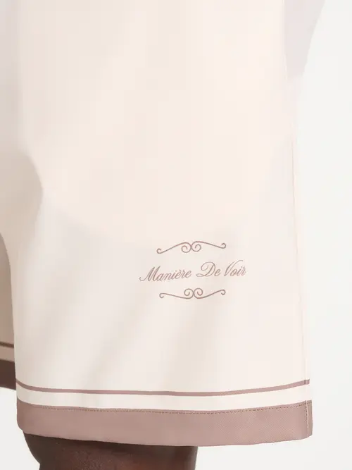 Manière De Voir Baroque Print Shorts