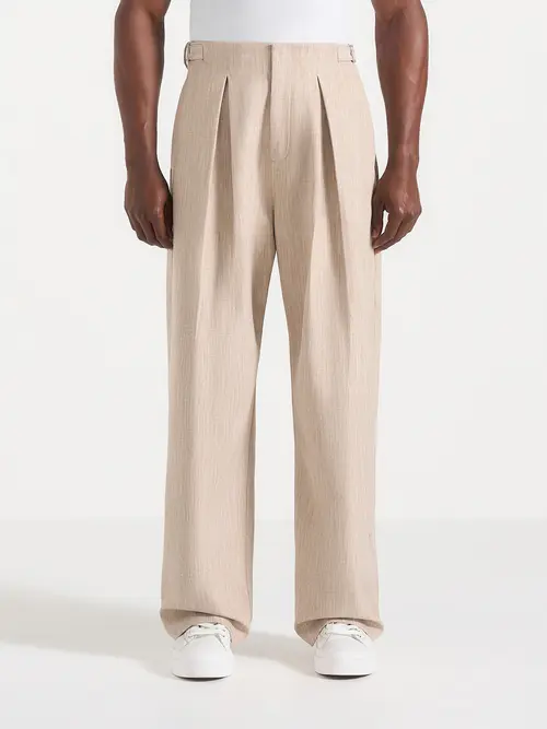 Manière De Voir Lior Wide Leg Trousers - Beige