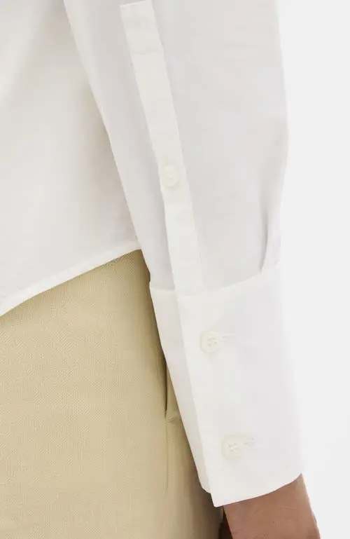 Another Tomorrow Poplin Bias Shirt